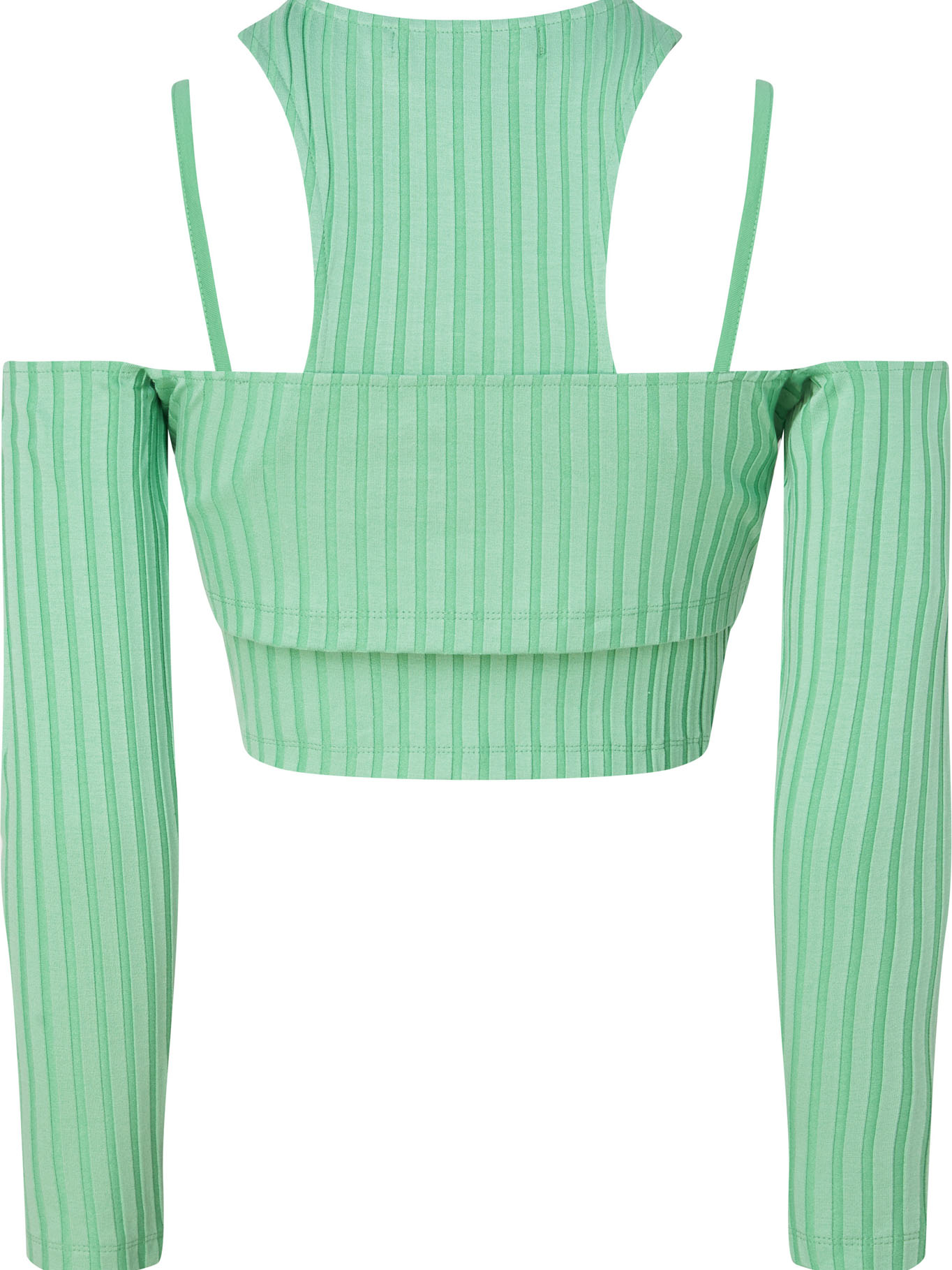 Remera con recorte de dos capas